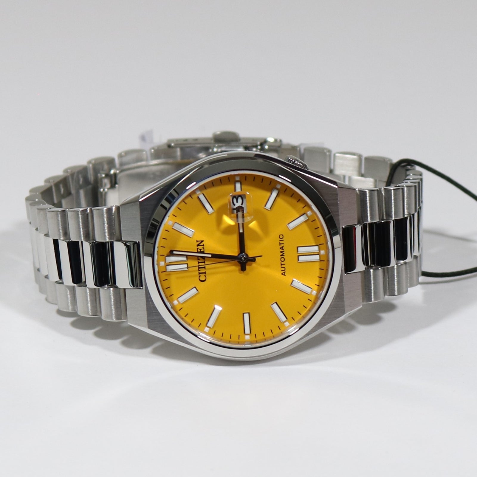 Citizen Tsuyosa Automatic Men's Stainless Steel Yellow Dial Watch NJ01 ...