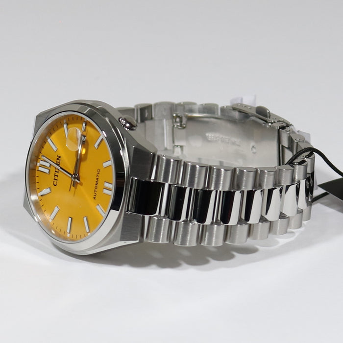 Citizen Tsuyosa Automatic Men's Stainless Steel Yellow Dial Watch NJ01 ...
