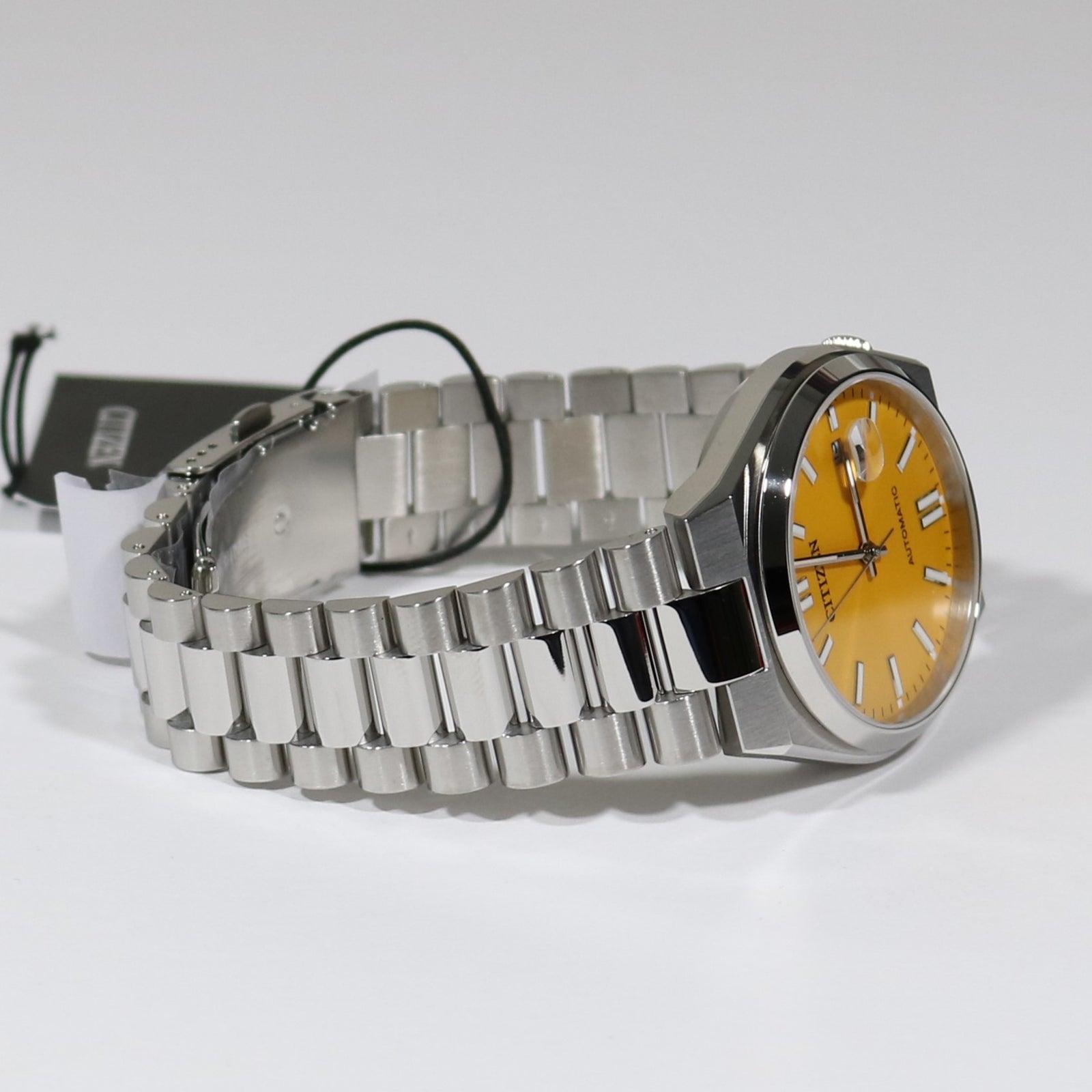 Citizen Tsuyosa Automatic Men's Stainless Steel Yellow Dial Watch NJ01 ...
