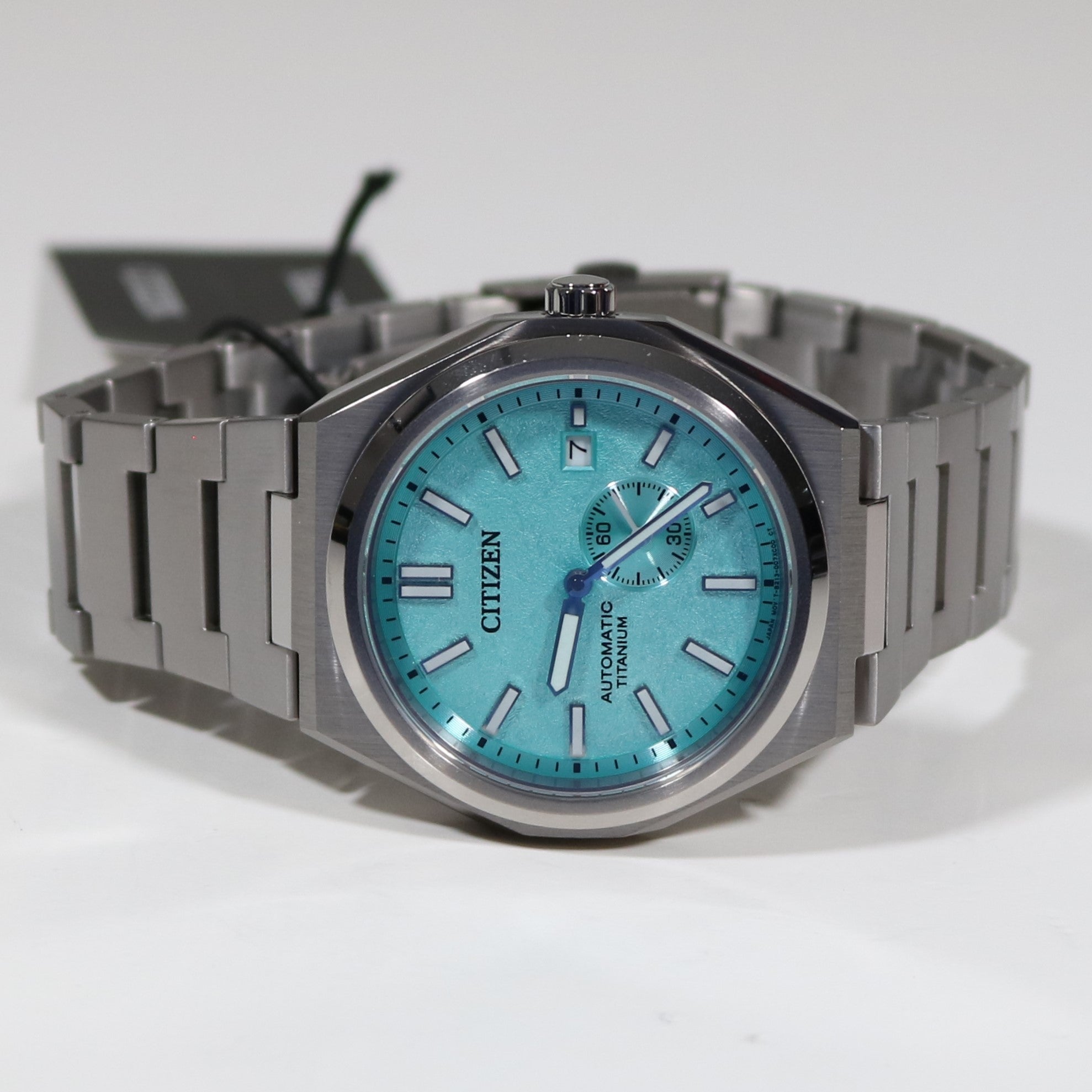 Citizen Super Titanium Turquoise Dial Men's Automatic Watch NJ0180-80M ...