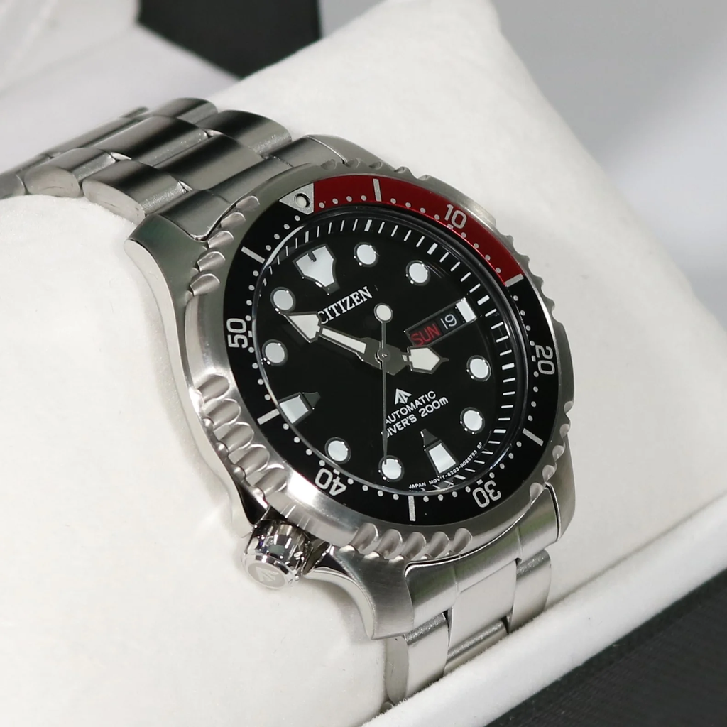 Citizen Promaster Sea Stainless Steel Automatic Black Dial Watch NY008 ...