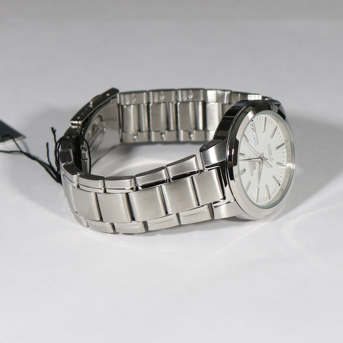 Seiko 5 Automatic White Dial Stainless Steel Men's Watch SNKA01K1 ...