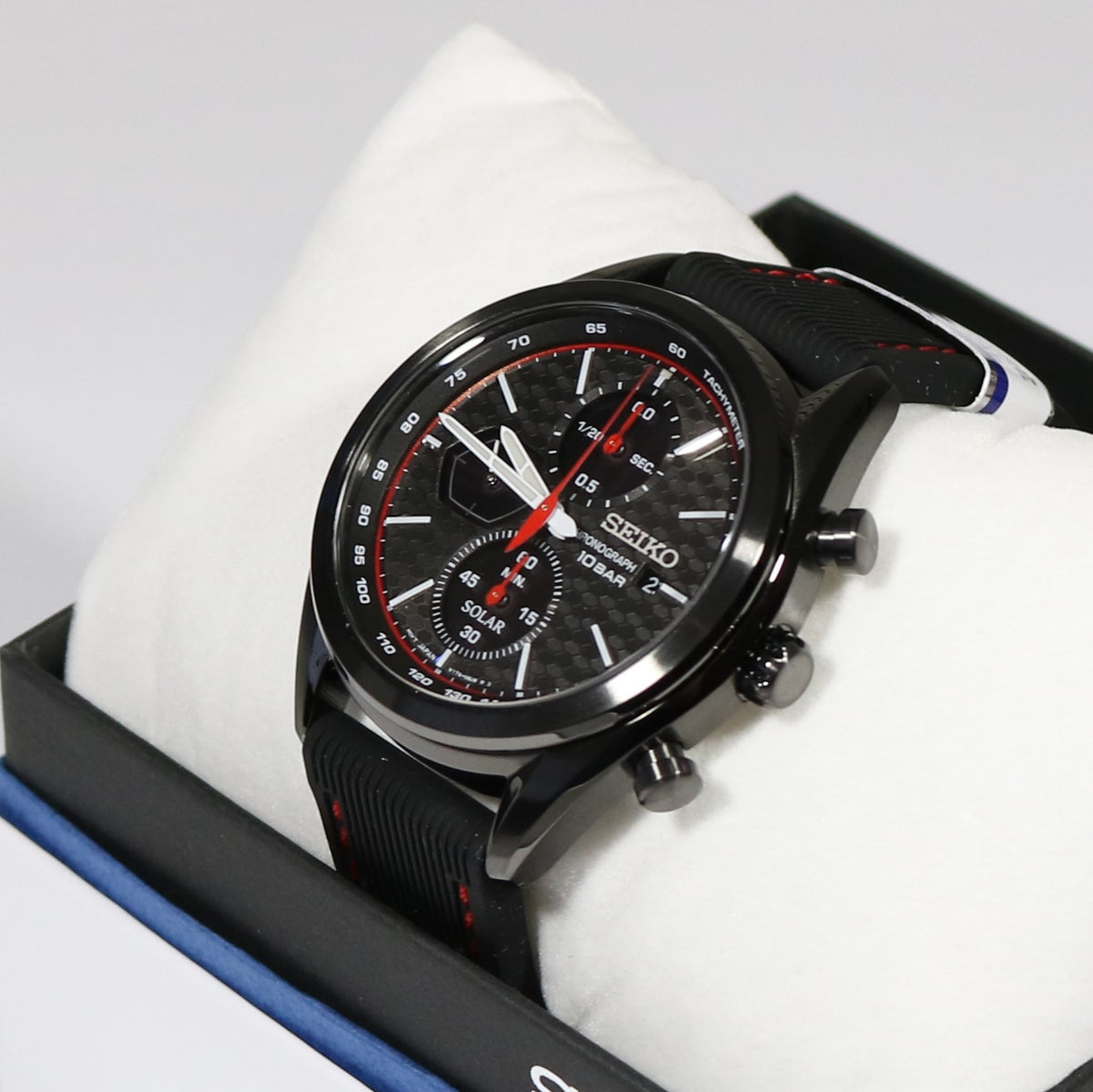 Seiko Prospex Solar Black Dial Chronograph Men's Watch SSC777P1 – Chronobuy