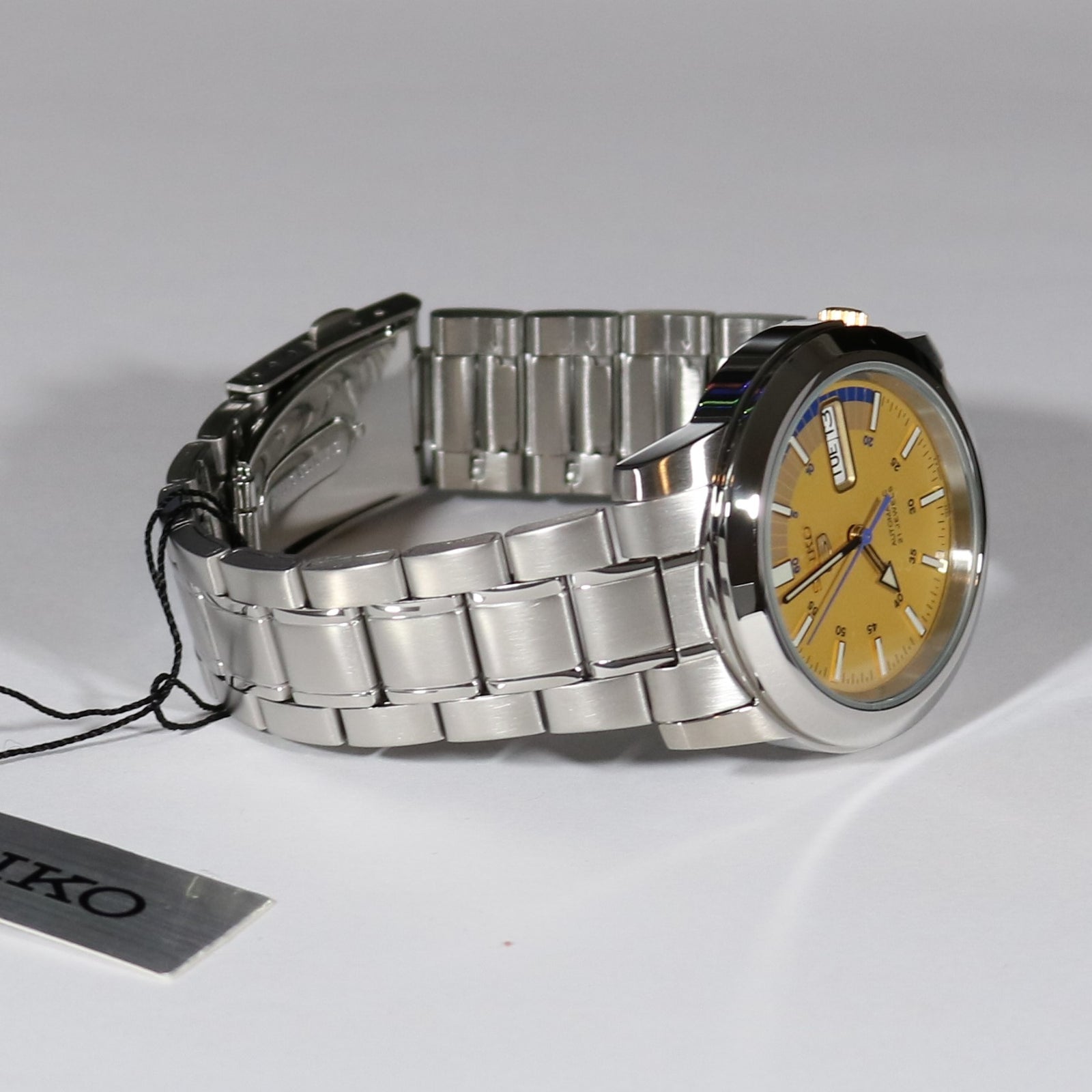 Seiko 5 Sports Yellow Dial Men's Automatic Watch SNKK29K1 – Chronobuy