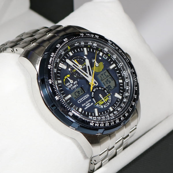 Citizen Blue Angels Promaster Skyhawk A-T Stainless Steel Watch JY8058 ...