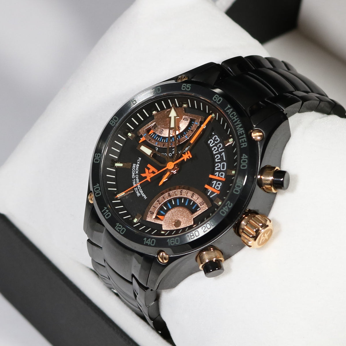 Timex TX Series Flyback Chronograph Black Dial Men's Watch T3C163 ...
